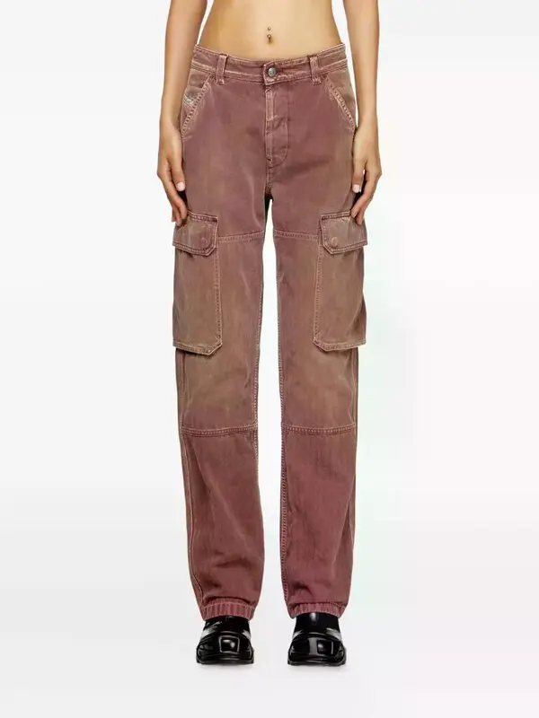 DIESEL® D-pot Straight-leg Jeans With Cargo Pockets