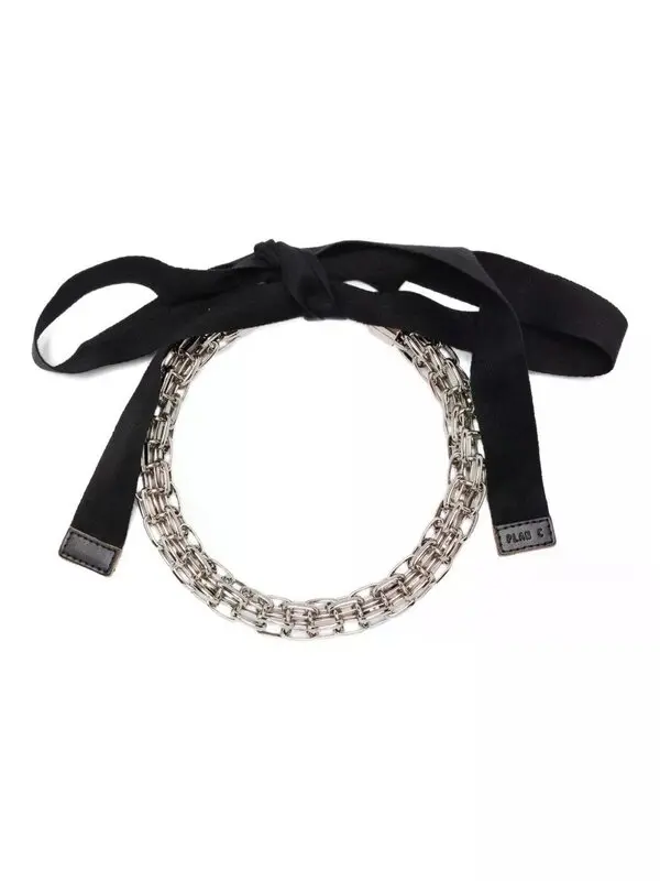 Plan C Chain-link Necklace - Black