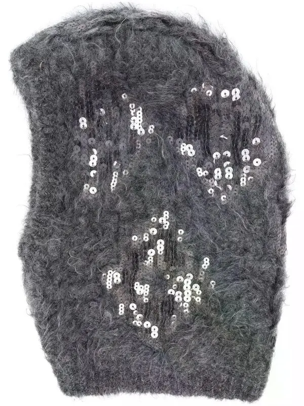 Brunello Cucinelli Knitted Embroidered Balaclava