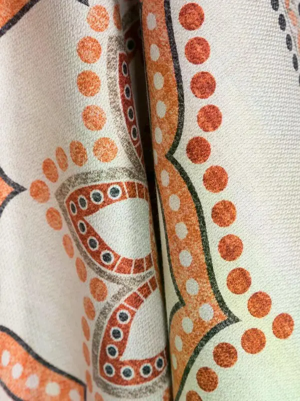 Brunello Cucinelli Mandala Pattern Silk Pocket Square