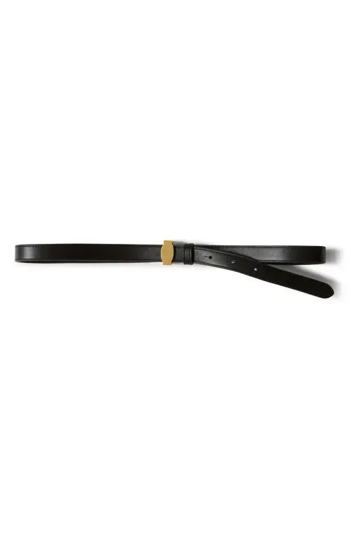 Veronica Beard Dash Leather Belt - Black