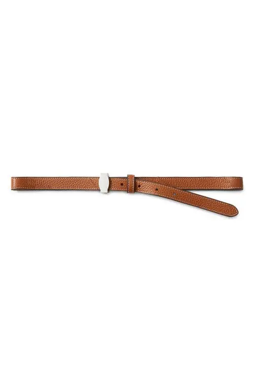 Veronica Beard Dash Leather Belt - Hazelwood
