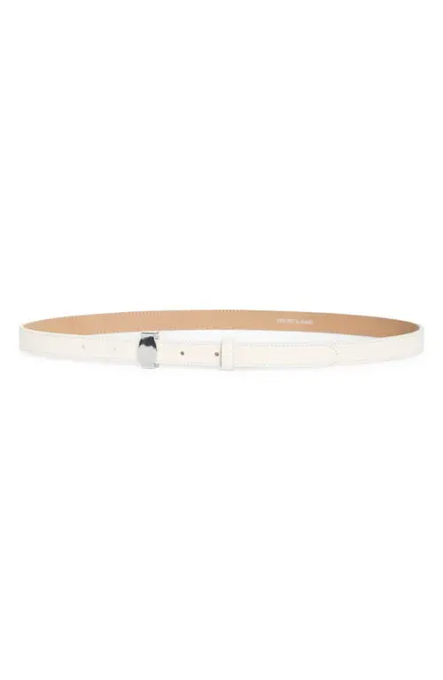 Veronica Beard Dash Leather Belt - Off White