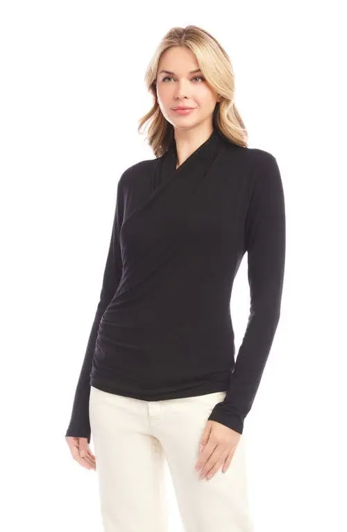 Karen Kane Crossover Jersey Top
