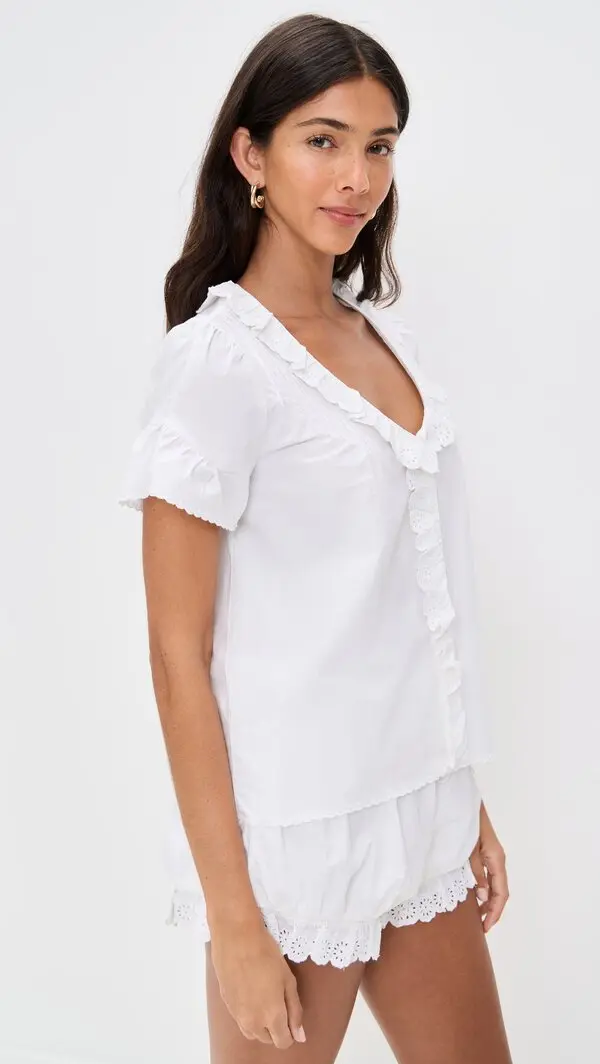 Posse Ezra Cotton Eyelet Blouse
