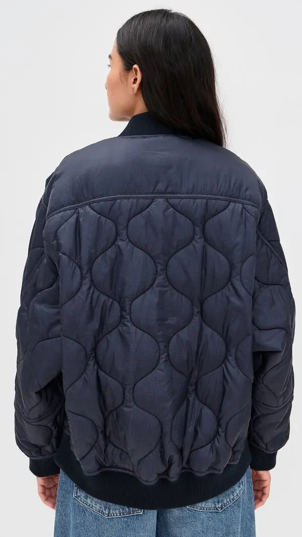 AGOLDE Isla Quilted Jacket - Ink