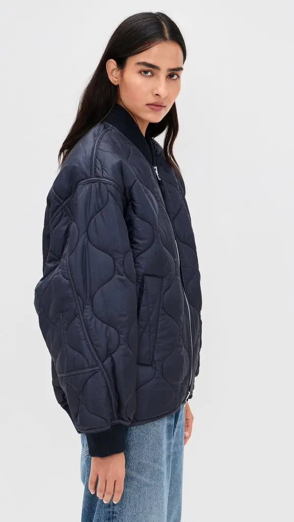AGOLDE Isla Quilted Jacket - Ink