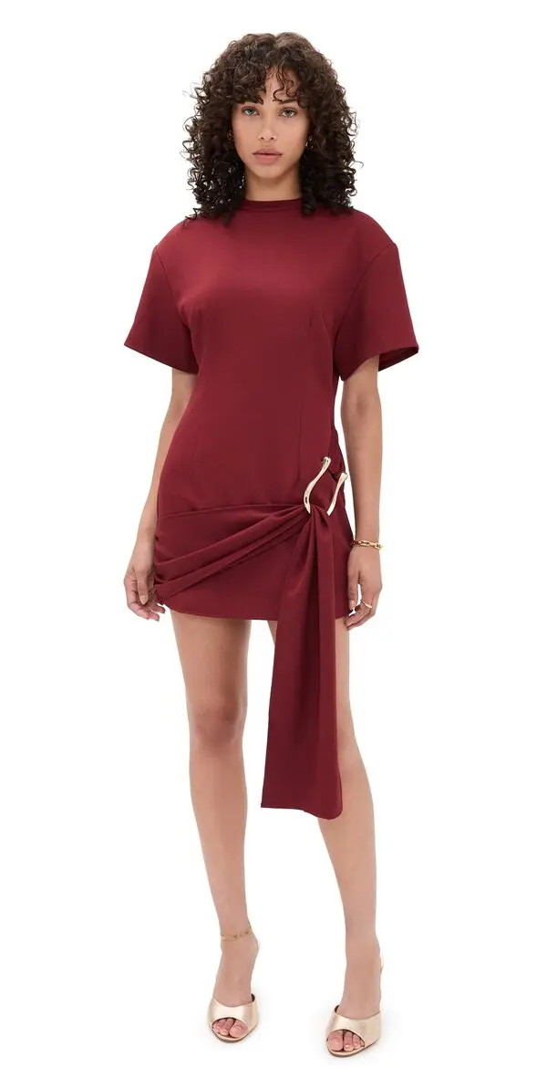 Lioness Martini Mini Dress - Merlot