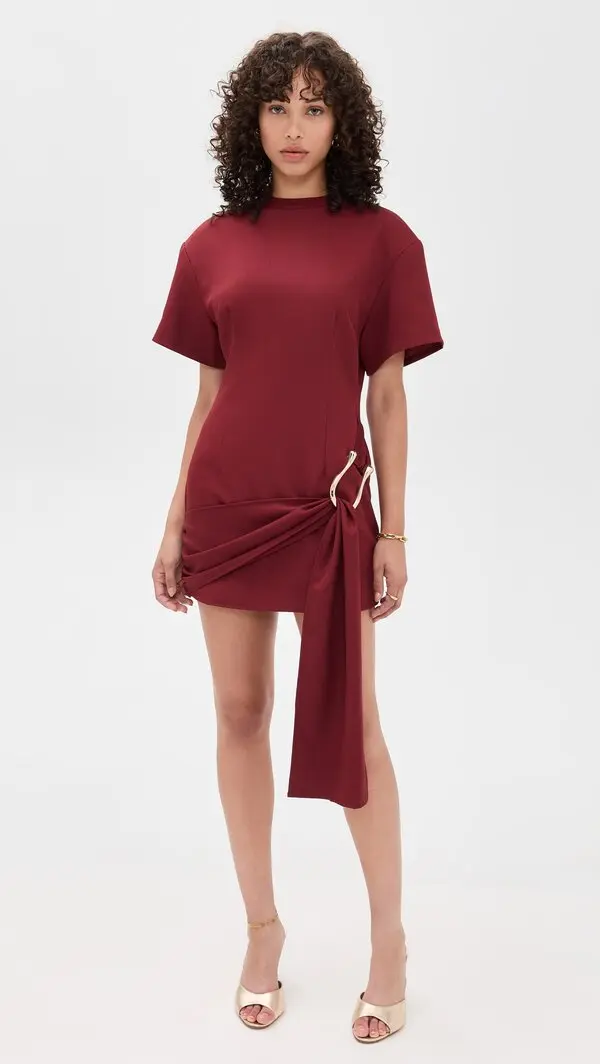 Lioness Martini Mini Dress - Merlot