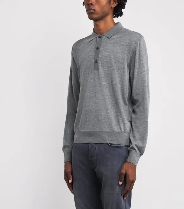 Jacob Cohen Cashmere-silk Polo Sweater