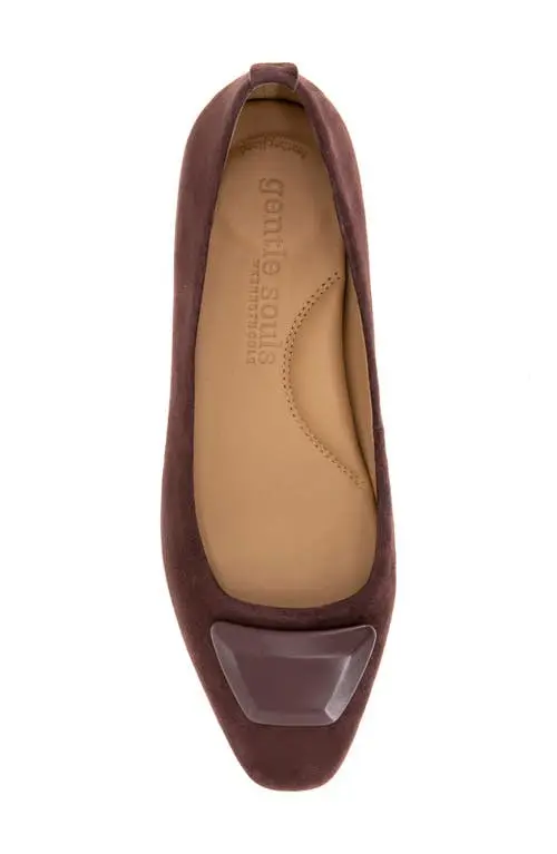 Gentle Souls Hannette Ballet Flat - Burgundy Suede