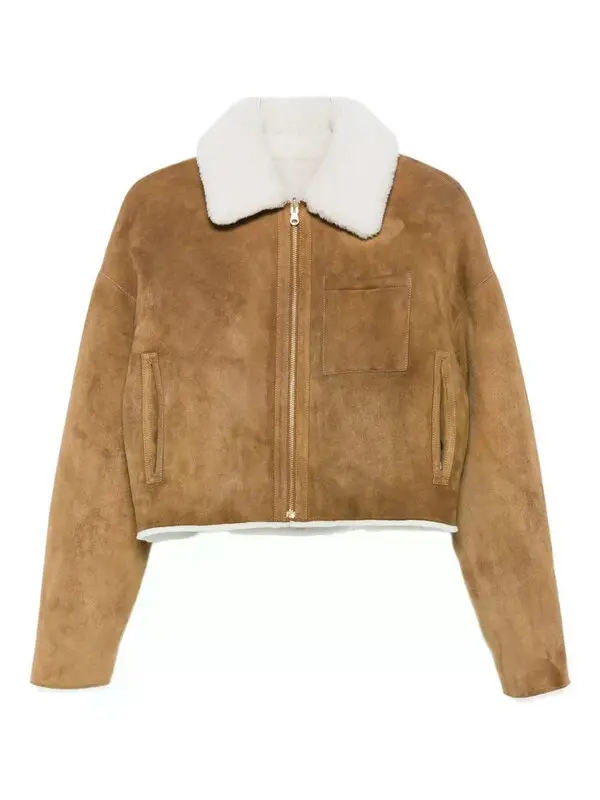 Maje Shearling-collared Jacket