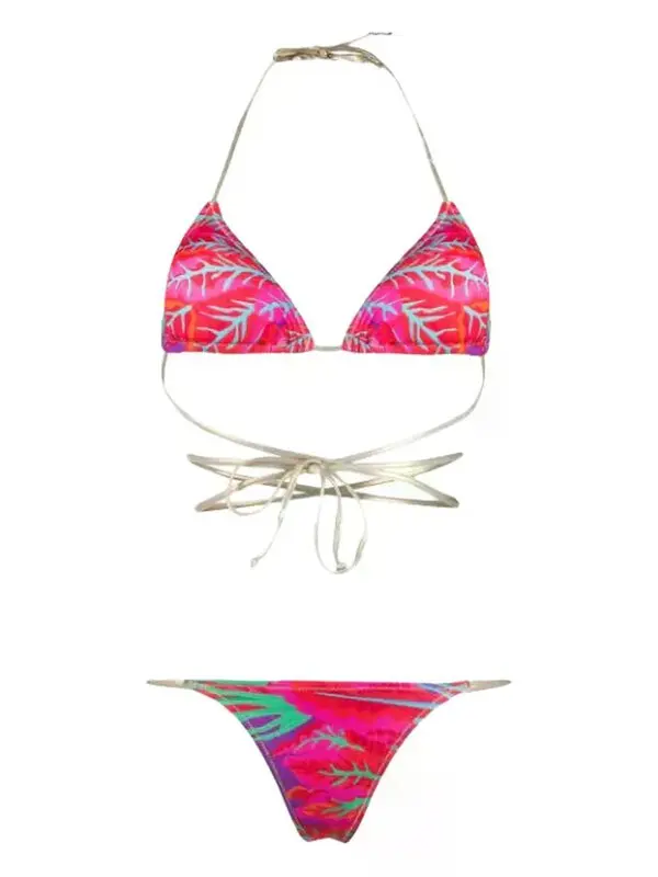 REINA OLGA Wrap-around Bikini - Pink