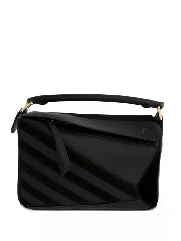 Loewe Puzzle Suede Clutch Bag