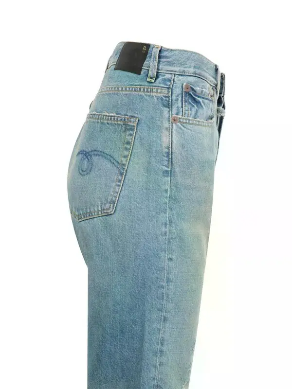 R13 Frayed-edge Jeans - Blue