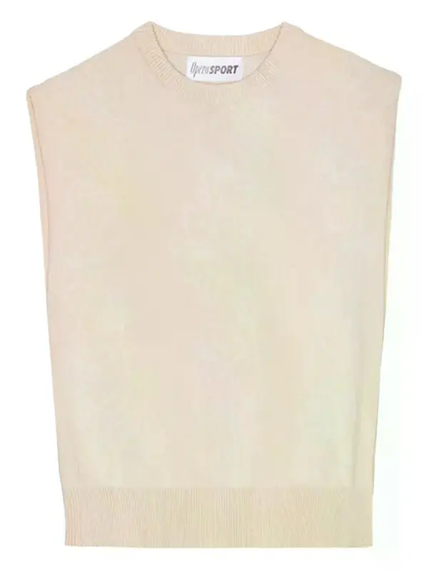 OPÉRASPORT Camille Sleeveless Knitted Vest - Neutrals
