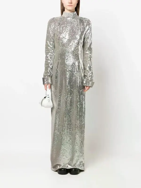 Givenchy Sequin Open-back Gown