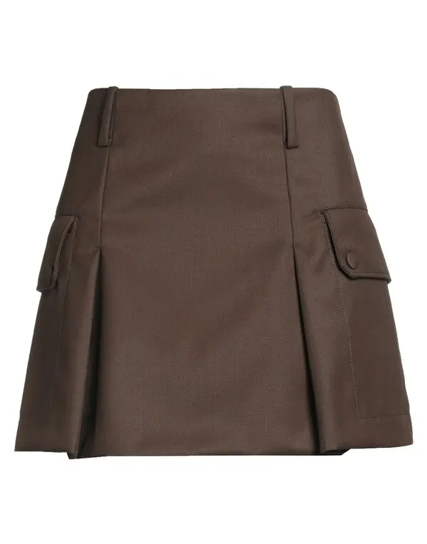 Sandro Mini Skirt In Polyester And Virgin Wool