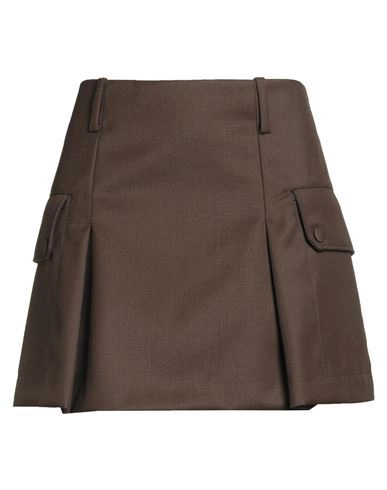 Sandro Mini Flared Skirt - Khaki