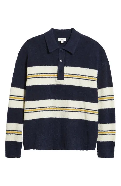 Bp. Stripe Oversized Polo Sweater - Navy Chad Stripe