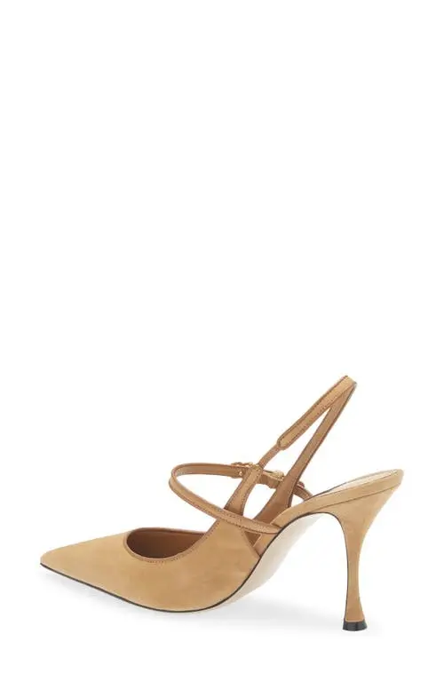 Dolce & Gabbana Pointed Toe Slingback Pump - 8s727 Beige/cammello