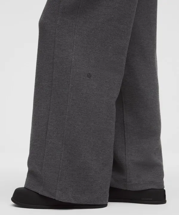 Lululemon Scuba Mid-rise Wide-leg Pant - Heathered Graphite Grey
