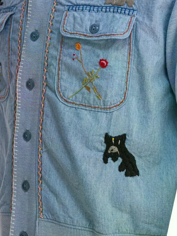 Kapital Embroidered-pocket Shirt