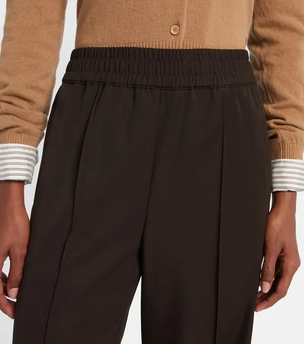 Dolce & Gabbana Virgin Wool Wide-leg Pants