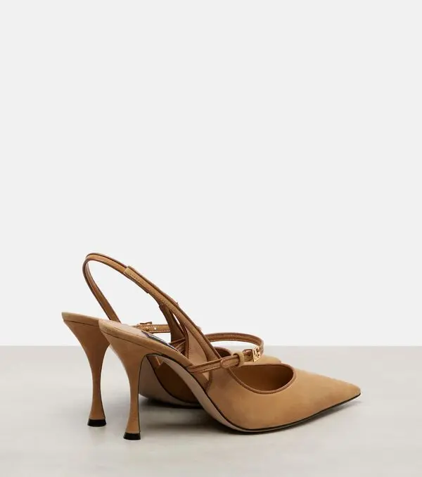 Dolce & Gabbana Dg 90 Suede Slingback Pumps