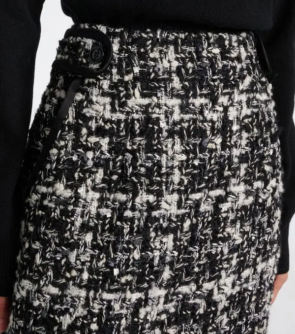Dolce & Gabbana Checked Midi Skirt