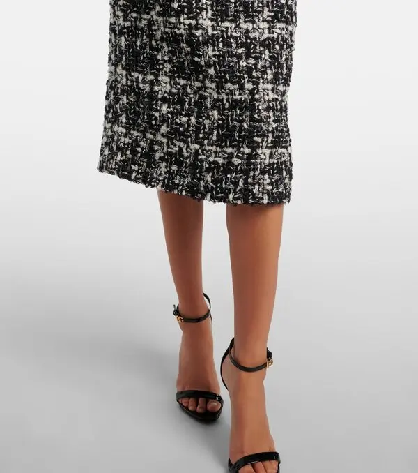 Dolce & Gabbana Checked Midi Skirt
