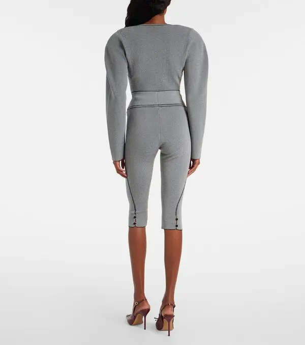 Jacquemus Evening Leggings - Grey