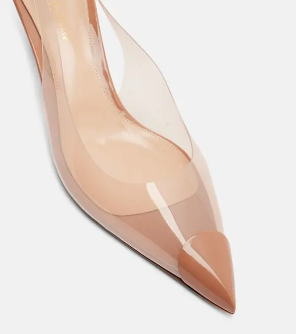 GIANVITO ROSSI Diana 55 Slingback Pumps - Transparent