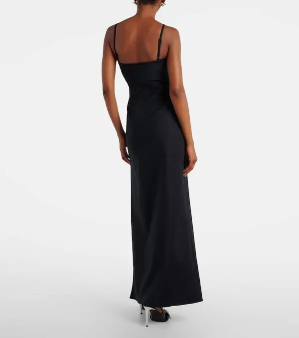 Coperni Garter Cotton-blend Jersey Maxi Dress