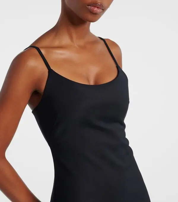 Coperni Garter Cotton-blend Jersey Maxi Dress