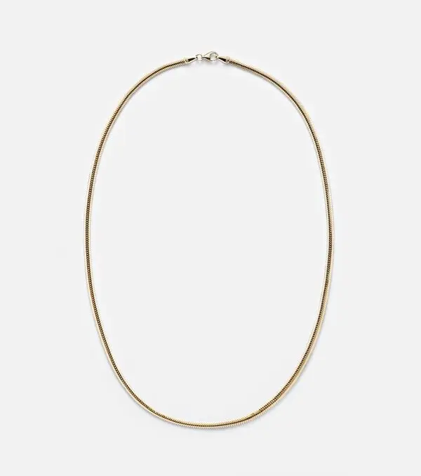 STONE AND STRAND Serpentine 14kt Chain Necklace - Gold