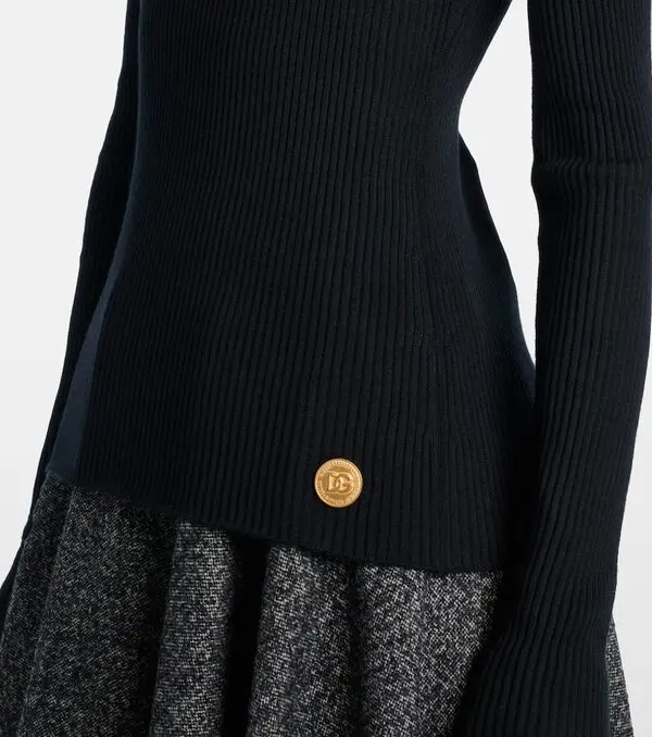 Dolce & Gabbana Cashmere Polo Sweater - Black