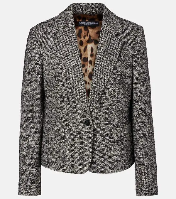 Dolce & Gabbana Wool, Silk, And Alpaca-blend Jacket