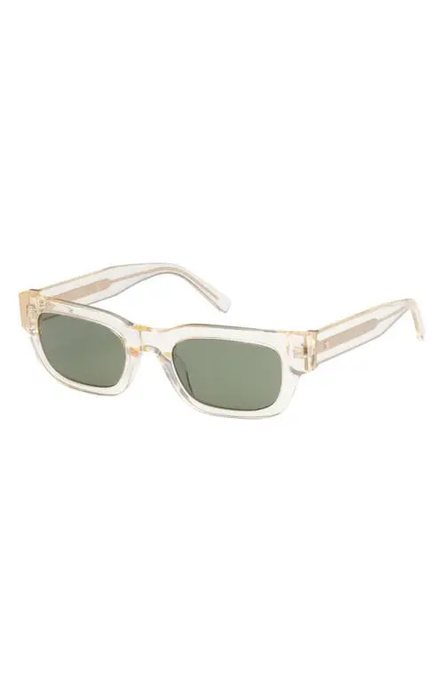 Abercrombie 51mm Square Sunglasses - Crystal/green Lens