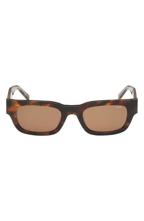 Abercrombie 51mm Square Sunglasses - Dark Havana /brown Lens