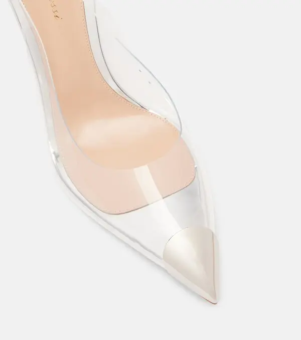 GIANVITO ROSSI Diana 105 Slingback Pumps - Transparent