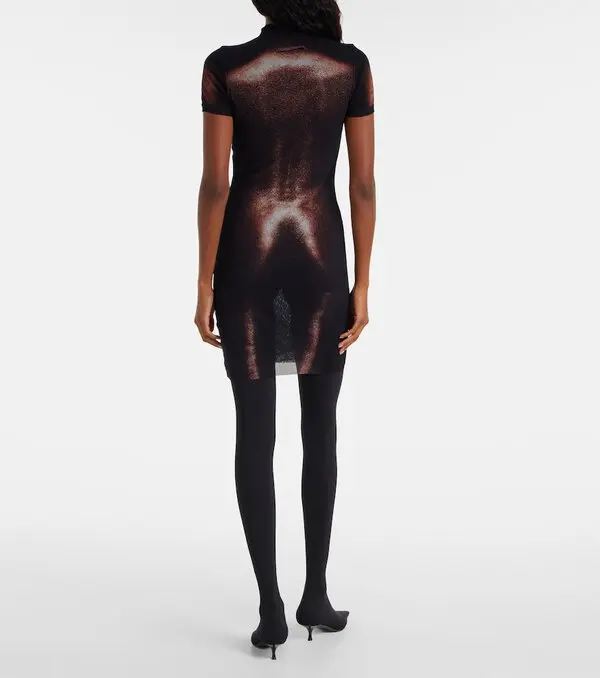 JEAN PAUL GAULTIER Trompe L'oeil Mesh Minidress