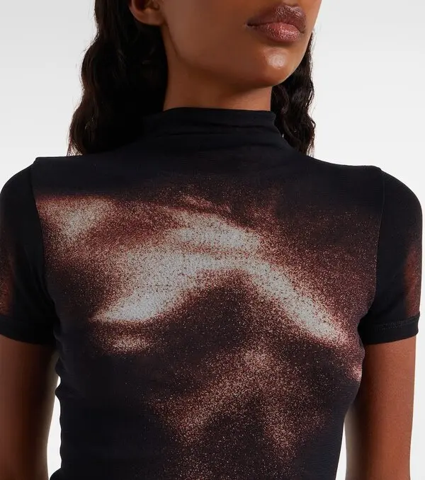 JEAN PAUL GAULTIER Trompe L'oeil Mesh Minidress