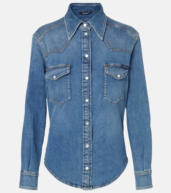 Dolce & Gabbana Washed Denim Shirt