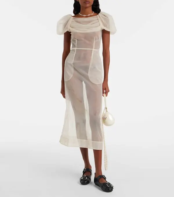 Simone Rocha Tulle Midi Dress
