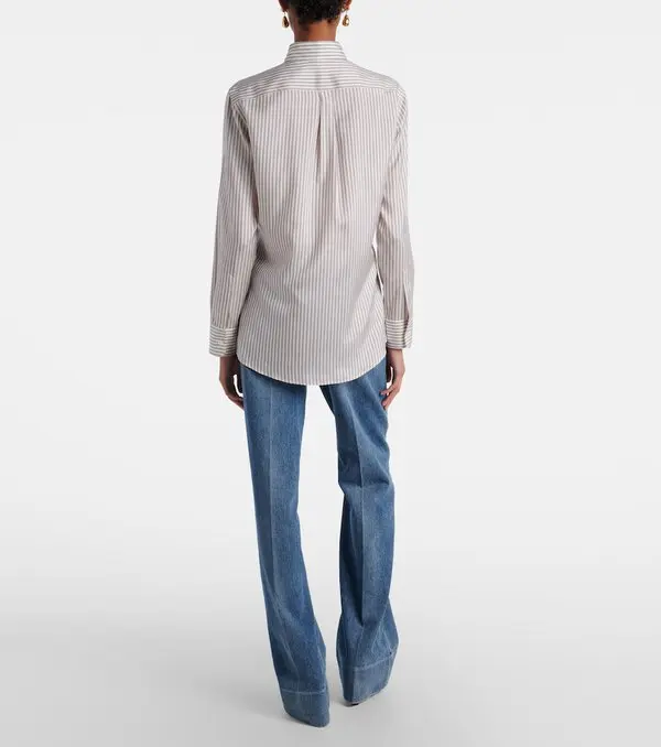 Dolce & Gabbana Striped Silk Shirt