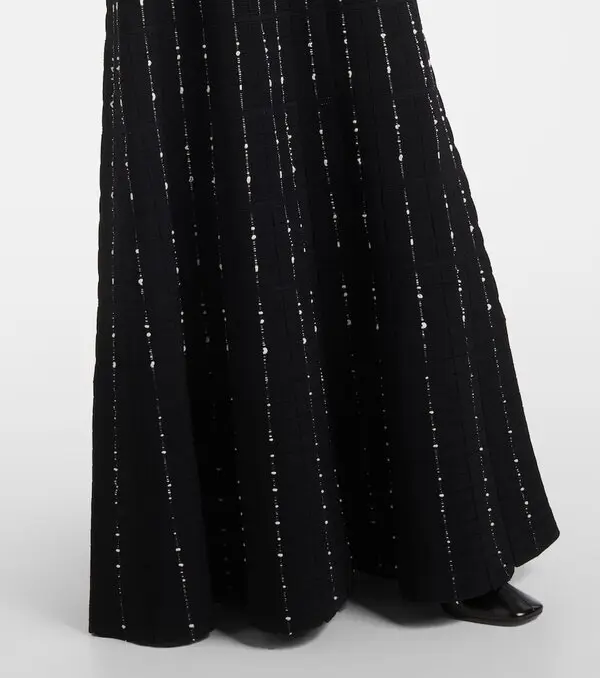 JOSEPH Ribbed-knit Cotton-blend Maxi Skirt