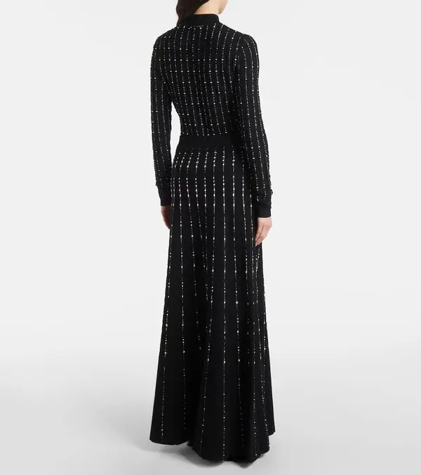 JOSEPH Ribbed-knit Cotton-blend Maxi Skirt