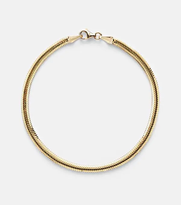 STONE AND STRAND Serpentine 14kt Chain Bracelet - Gold