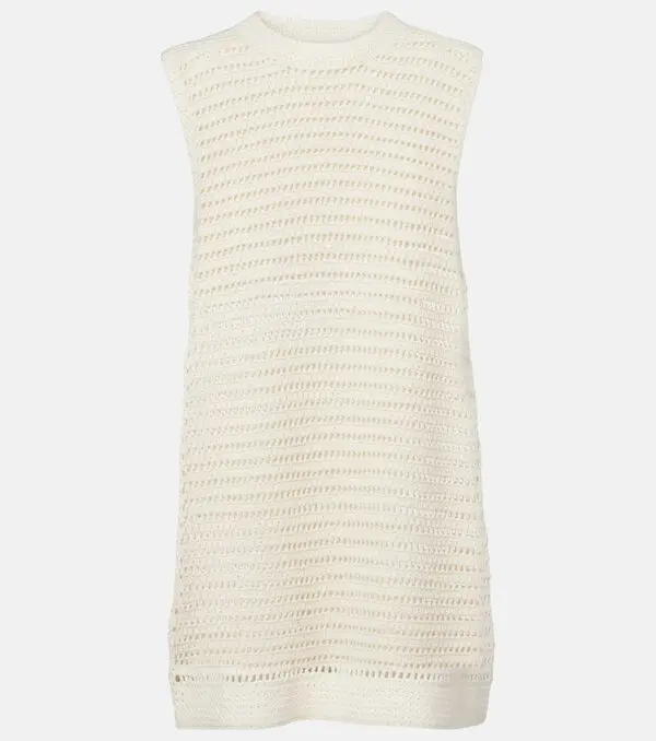LESET Lucy Crochet Cotton Minidress